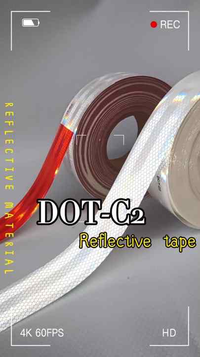 High Quality Self Adhesive Red and White DOT Reflective Stickers ...