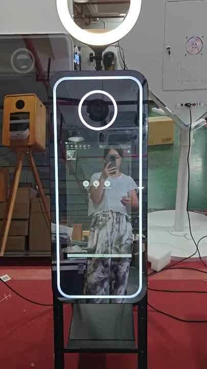 Selfie Machine with Camera Printer Compatible Interactive Touch Magic ...