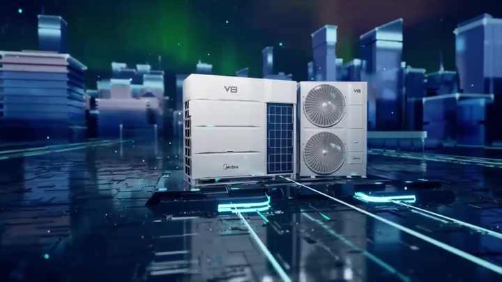Midea V8 Mini 360° Airflow 8kW Airconditioner Inverter Commercial Air ...