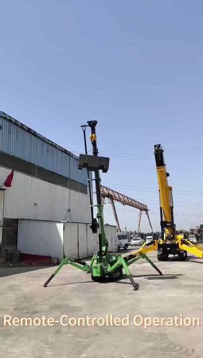 1t Diesel-powered Spider Crane Provides Precise Control of Heavy ...