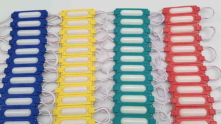 COB LED Modules DC12V 24V 68*18MM 6LEDS Injection White Lens IP65 White ...