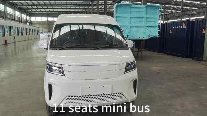 11 Seater Electric Mini Bus 300km Range 60kw Motor Fast Charging RHD ...