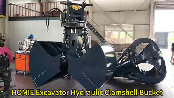 HM08 Multifunctional Grab Bucket Hydraulic Rotating Clamshell Bucket ...
