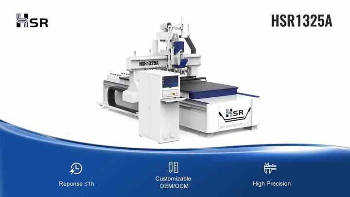 HSR Compatible Single Spindle Vacuum CNC Router Nesting Machine with ...