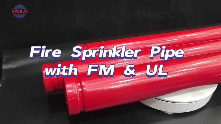 UL FM Listed Galvanized Fire Fitting Pipes Grooved or Threaded End Fire ...