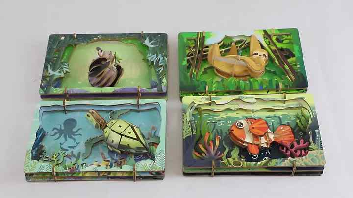 Eco-friendly 3D Wooden Puzzles - Educational Fun for Kids