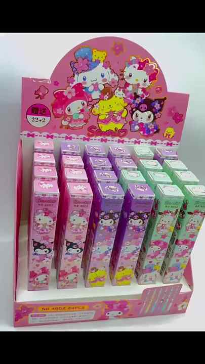 6/12/18Pcs KPop Demon Hunters Huntrix Rumi Black Gel Pen Student ...