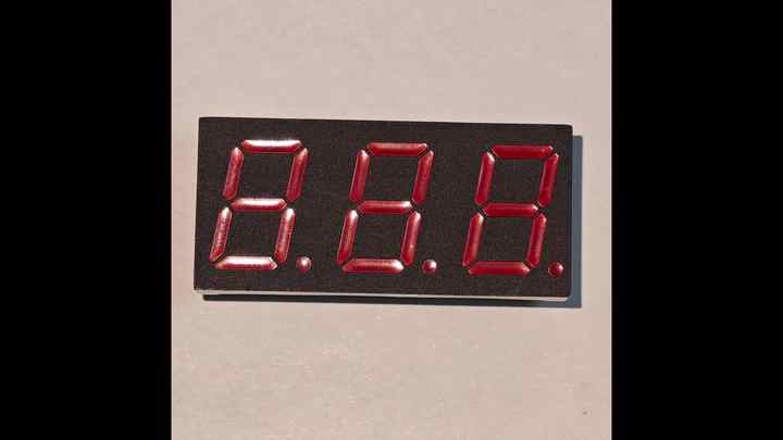 Custom 7 Segment LED Display Aquarium Monitor Low Power High Brightness ...