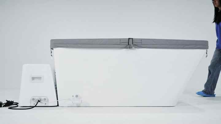 Cold Plunge Set Rectangle Alcove Bathroom Fiberglass Water Cooling ...
