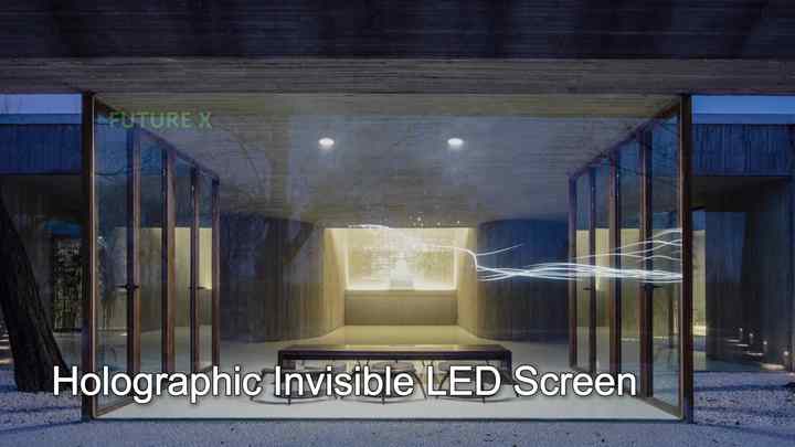 Holographic High Brightness LED Transparent Hologram Screen Invisible ...
