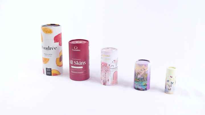 Custom Cardboard Cylinder Circle Box Round Food Grade Candy Packaging ...
