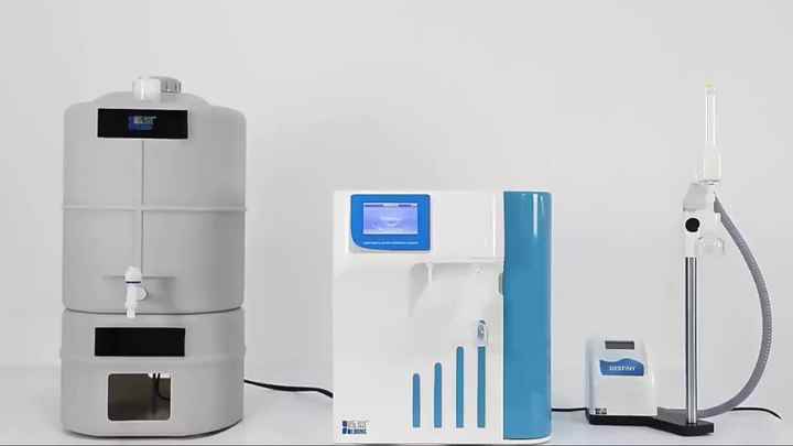 Laboratory Ultra-pure Water Machine with 18.2MΩ Purity 15L/H Flow and ...