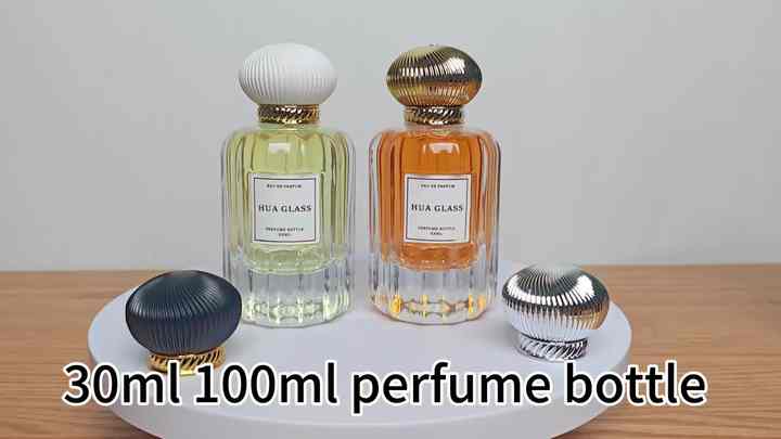 Factory Customized Empty Premium 100ml Round Shape Glass Flocking ...