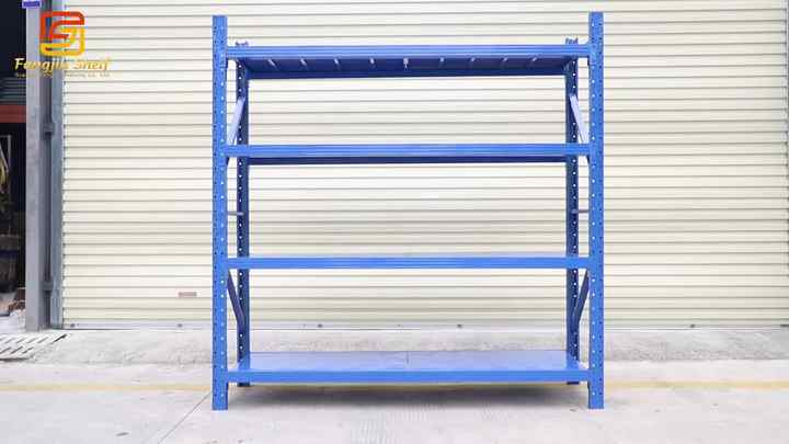 Cold-Rolled Steel Warehouse Storage Shelves Multi Tier Durable Racks ...