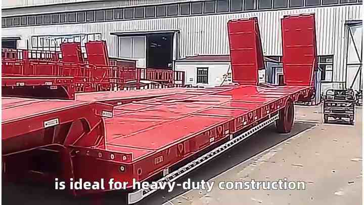 8 Axle 10 Axle Low Bed Trailer 90 Ton 100 Ton Capacity for Mining ...