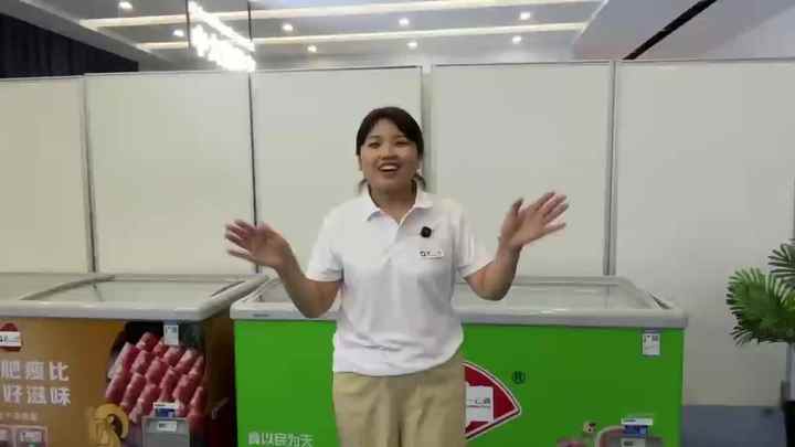Supermarket Refrigerator Deep Freezer Double Door Quick-Frozen ...