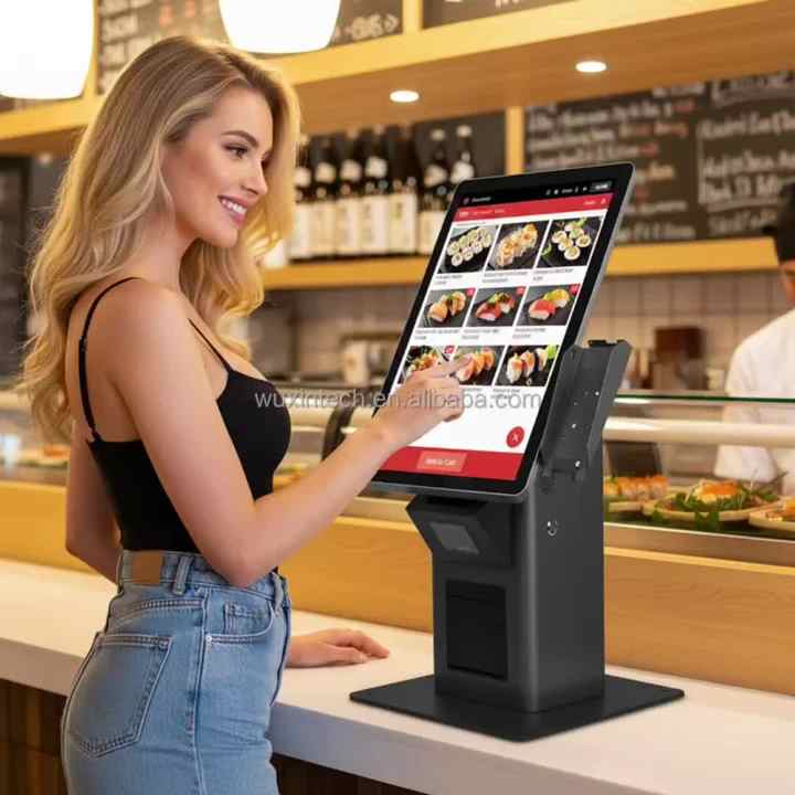 27-Inch Android Touch Screen Kiosk Self-Service Payment Terminal QR ...