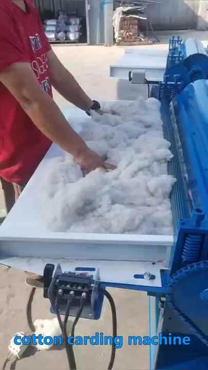 Professional Mini Cotton Carding Machine Waste Cotton Sheep Wool ...
