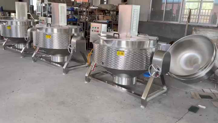 200 L Industrial Steam/gas/electric Jacketed Cooking Pot with Stirrer ...