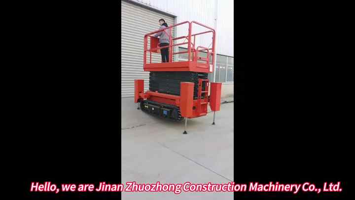 CE Self-propelled Electric Tracked 6 - 12m Mobile Scissor Lift Manlift ...