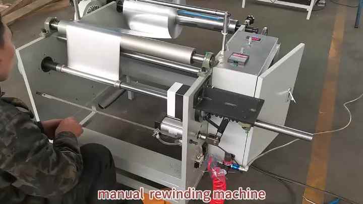 Simple Operation Manual 1 Spindle Aluminum Foil Rewinding Machine With ...