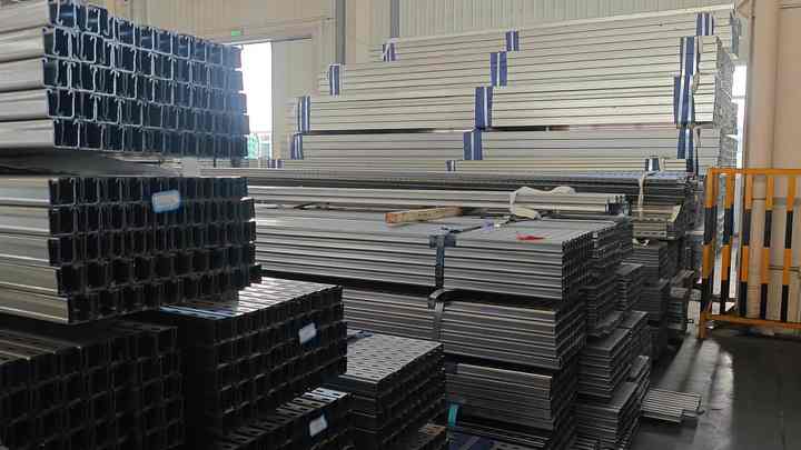 C Purlin for Solar PV Mounting System Hot-dip Galvanized Steel for Flat ...