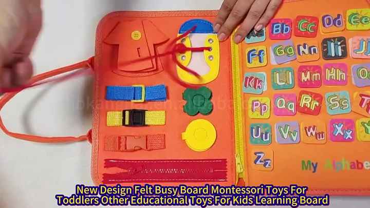 Montessori Busy Board for Kids New Design Felt Sensory Activity ...