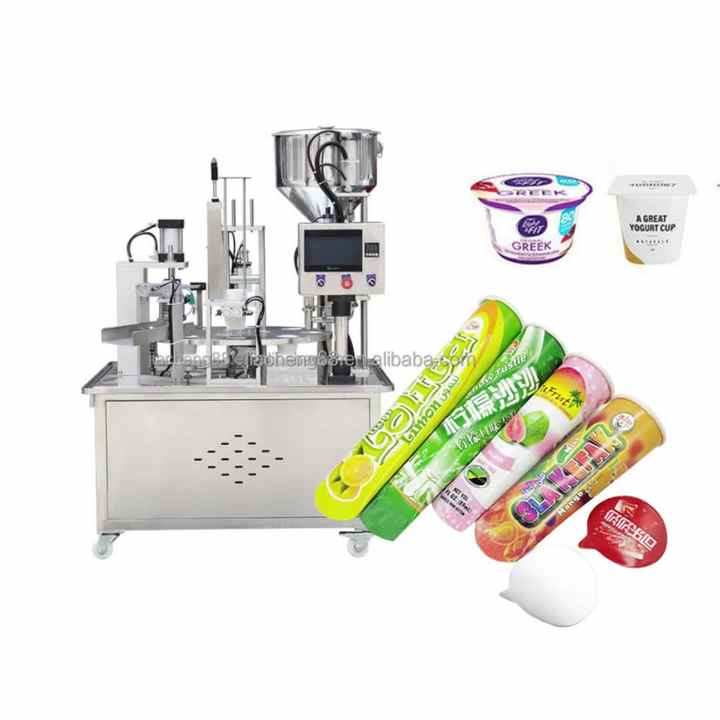 Rotary Automatic Calippo Cup Ice Cream Filling and Sealing Machines ...