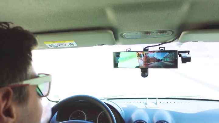 AKEEYO 720 Degree Wifi Car Camera - Full HD 12 Inch Dash Cam
