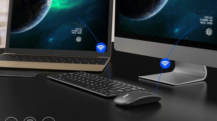 ABS 78 Keys Rechargeable Combo Teclado Y Mouse Economic Kit Mouse E ...