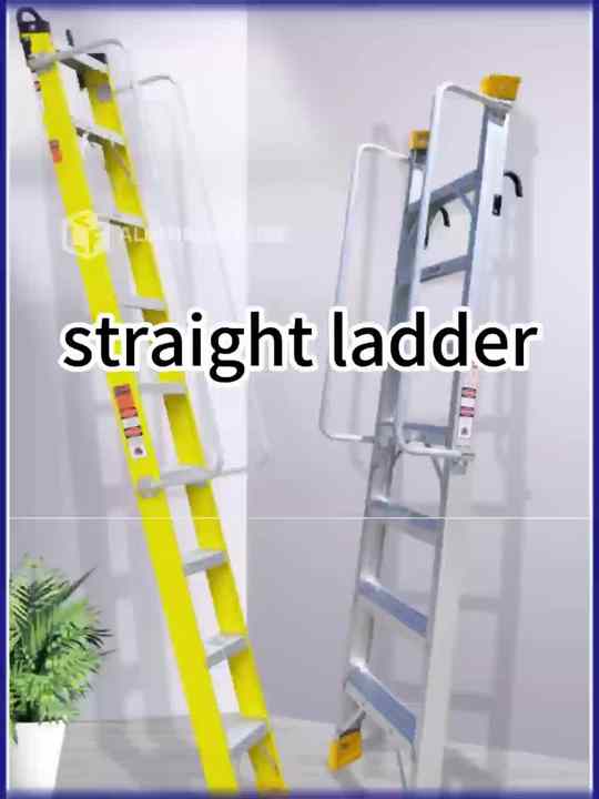 Sturdy Outdoor Loft Modern Design Fiberglass Ladder with 150kg Load ...