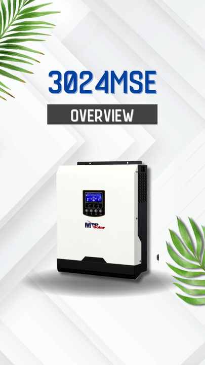 PIP3024MSE 3kw 24v 230v MPP Solar Inverter - Efficient & Reliable