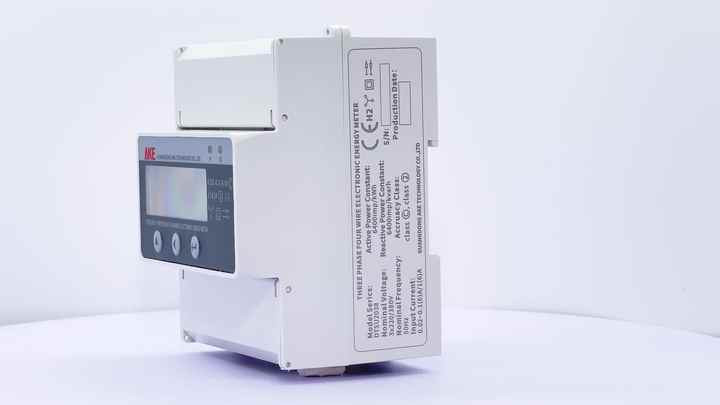 3 Phase Power Monitor Energy Meter LCD Real-Time Voltage/Current/PF ...