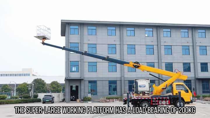 18m Hydraulic Work Platforms High Rise Truck Mounted Aerial Work ...