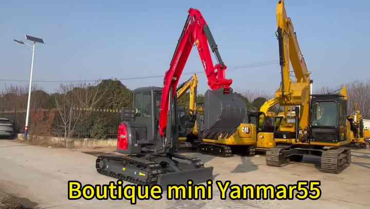 Japan Original Used Yanmar Vio55 Mini Excavator Farm 5.5ton Mini Digger ...