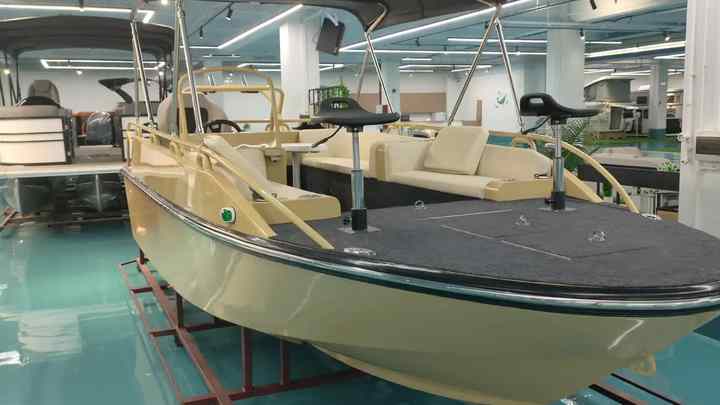 KINOCEAN 20ft Aluminum Deck Boat Multi-Functional Outboard Motor Luxury ...