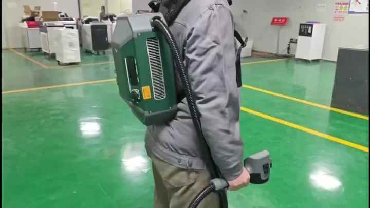 New Automatic Backpack Pulse Fiber Laser Cleaning Machine for Metal ...