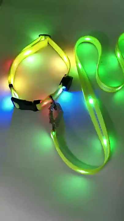 Luxury Solid Nylon LED Waterproof Night Safety Flashing Glow Luminous ...
