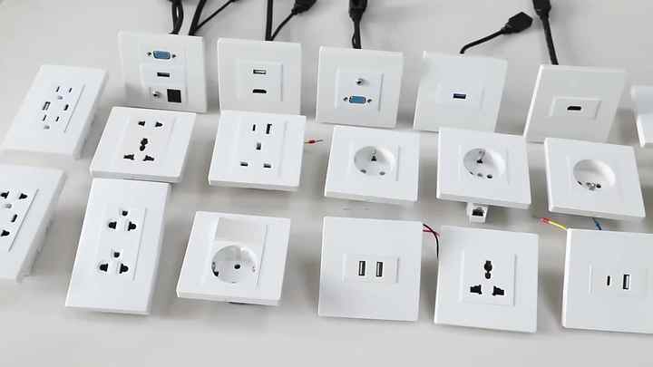 1 Gang Schuko Power 16A 250V Europe Standard Wall Sockets and Switches ...