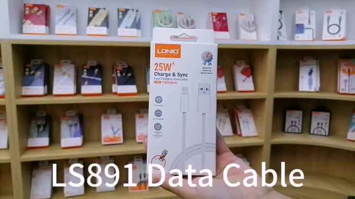 LDNIO LS891 USB Shielded Fast Charger - 1M Data Cable