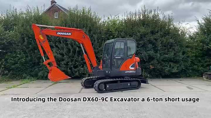 Doosan DX60-9C Crawler Excavator South Korean Used Backhoe with Core ...
