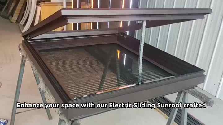 Modern Electric Automatic Skylight Pyramid-Shaped Roof Dual Impact ...