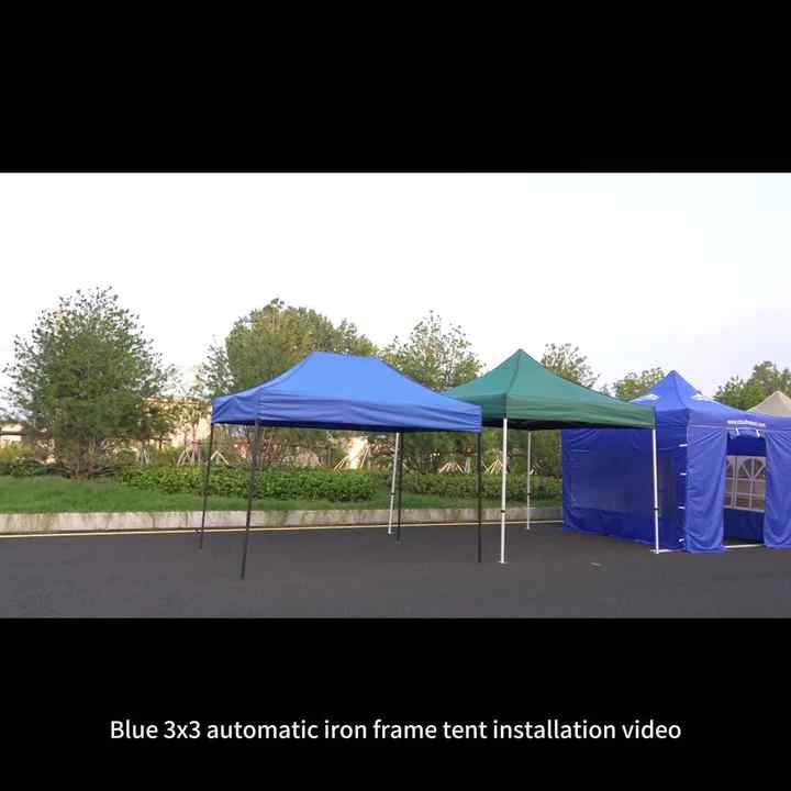Blue Fabric Waterproof Outdoor Tents with Removable Sidewalls 3x3 ...