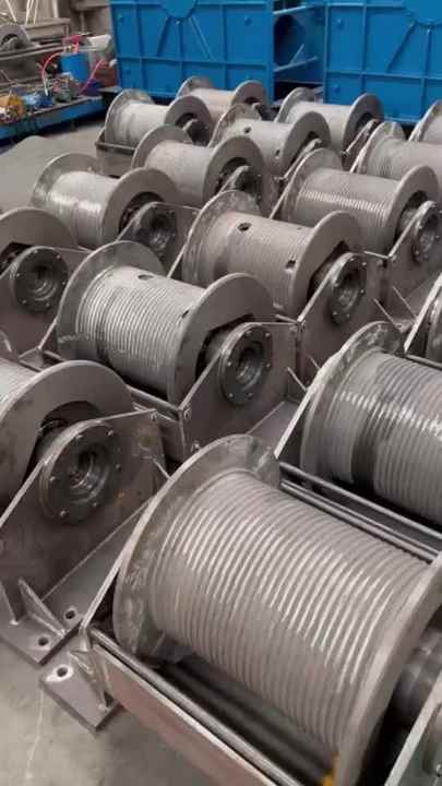 Hydraulic Pulling Capstan Winch with Steel Wire Rope 50 Ton Load ...
