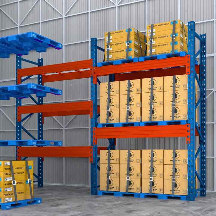 Industrial Heavy Duty Storage Shelves system Stacking Units Metal Rack ...