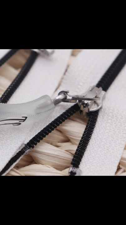 Original YKK Nylon Zipper #3 CA Slider with Automatic Hook Custom ...