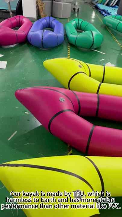 High Quality Backpack Inflatable TPU Kayak 1-2 Person PVC Packraft Boat ...