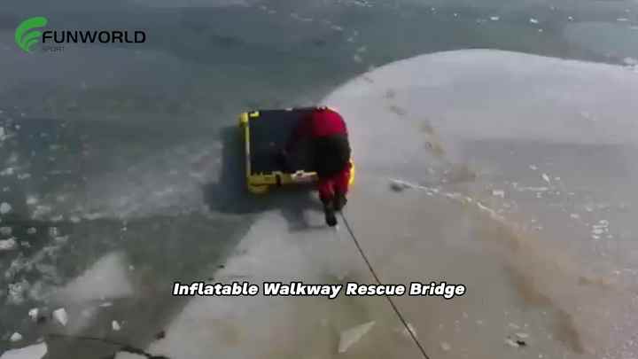 Inflatable PVC Rescue Inflatable Bridge Path Walkway Used As a Life ...