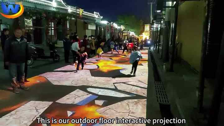 Outdoor Advertising Equipment Digital Floor All-in-one 3d Interactive ...