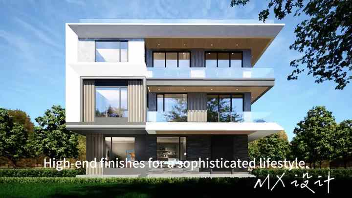 Modern Design Prefabricated Steel Frame Villa Mansion Europe Garden ...